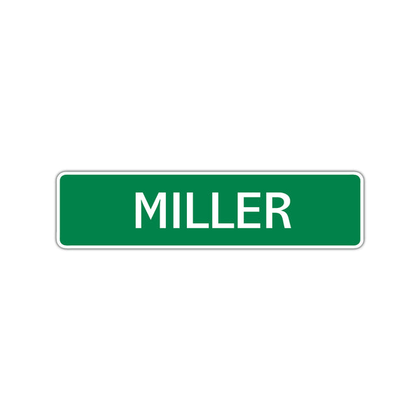Miller Street Sign Children Name Room Plate - Sign Fever