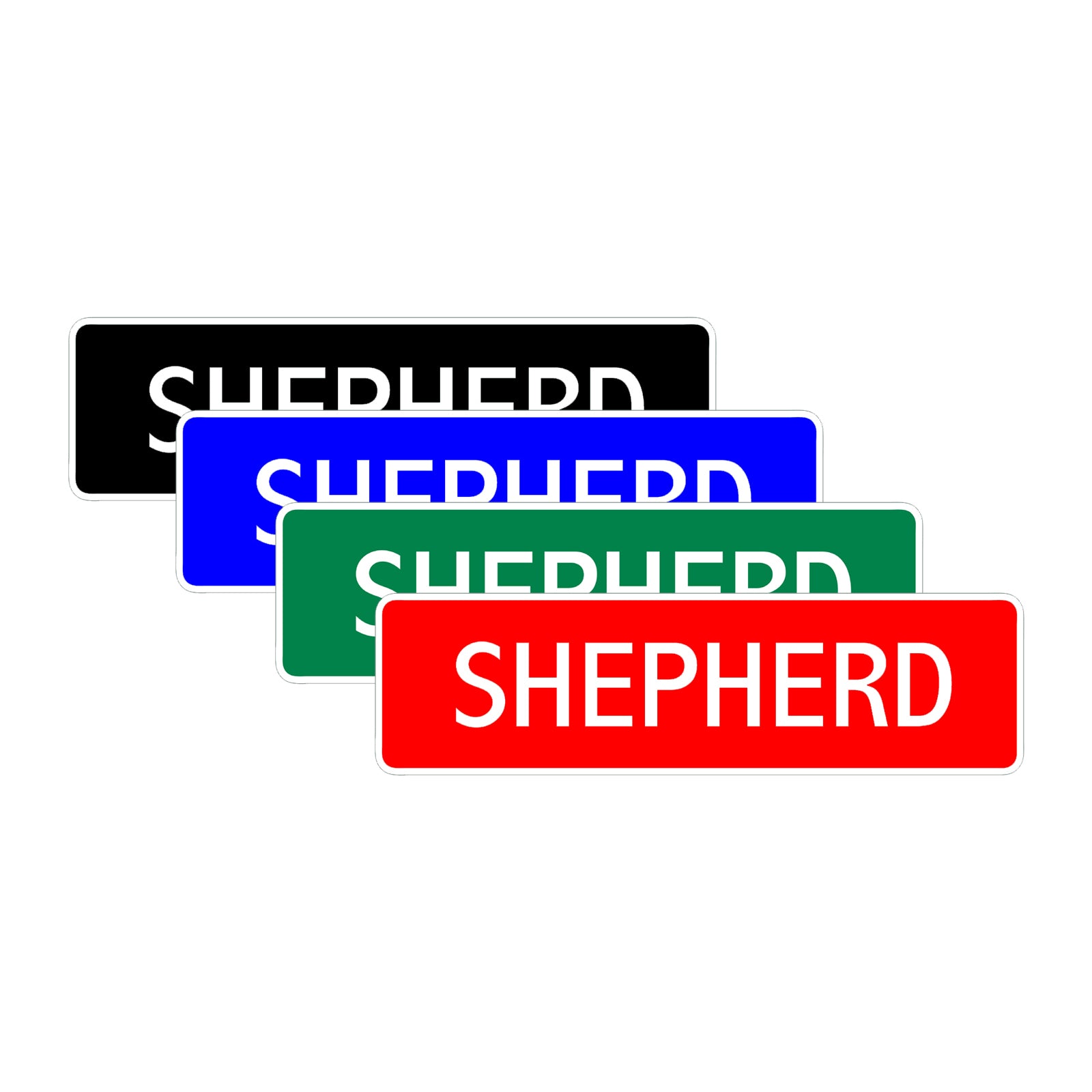 Shepherd Street Sign Children Name Room Plate - Sign Fever