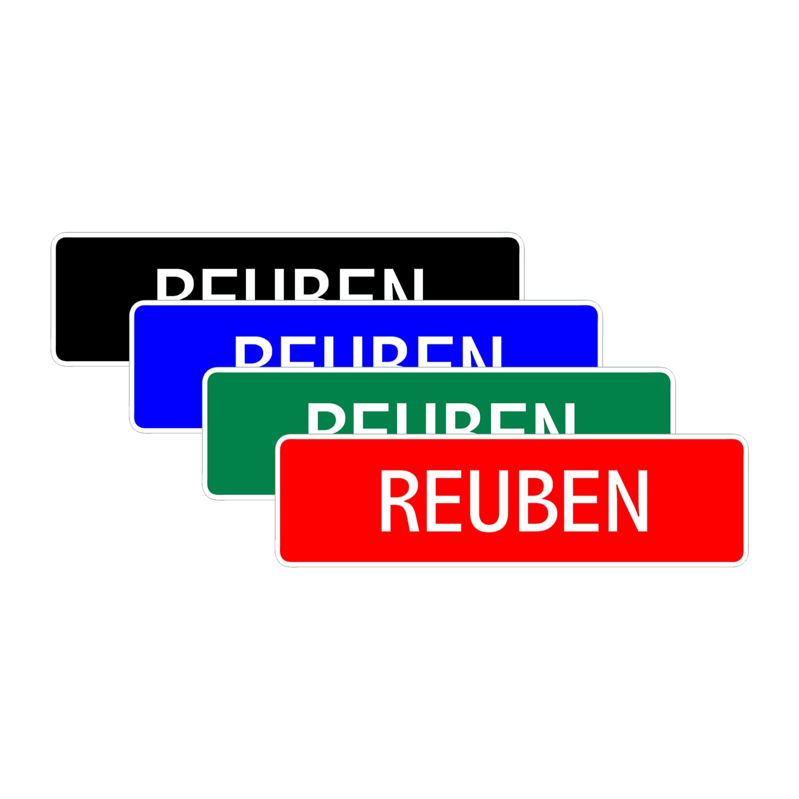 Reuben Street Sign Children Name Room Plate – Sign Fever