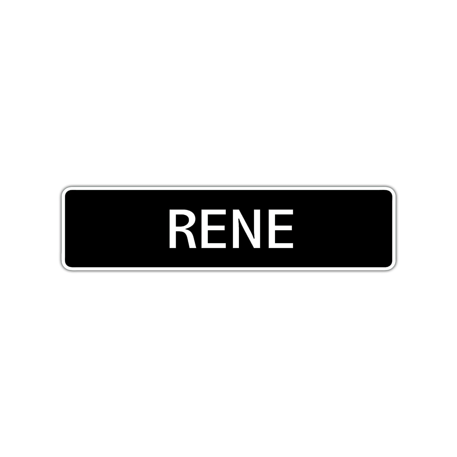Rene Street Sign Children Name Room Plate - Sign Fever