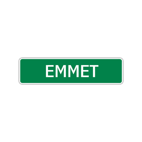 Emmet Street Sign Children Name Room Plate - Sign Fever
