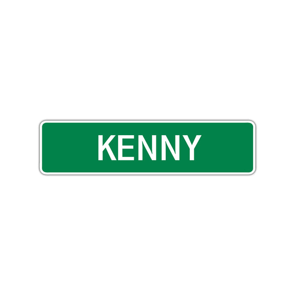 Kenny Street Sign Children Name Room Plate - Sign Fever