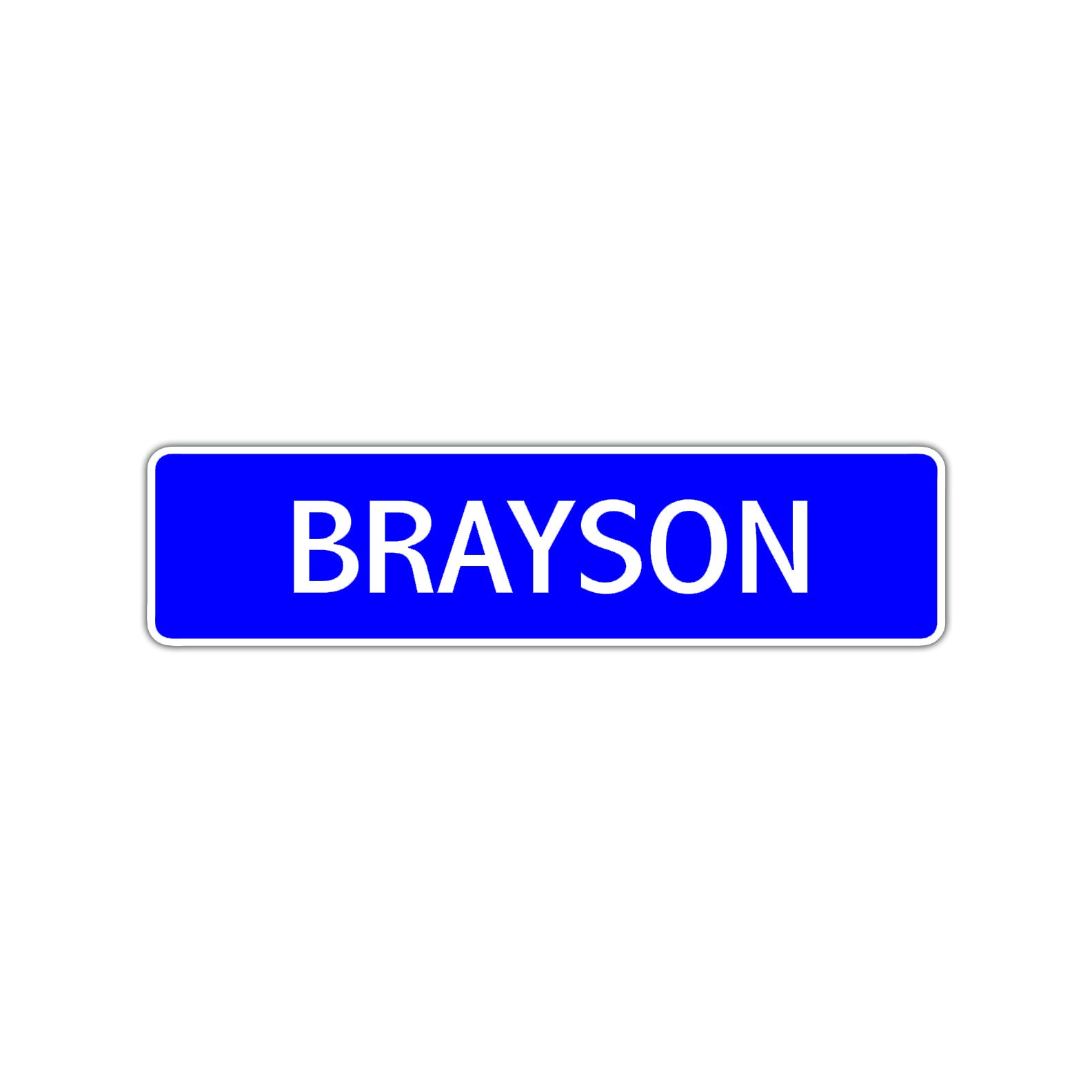 Brayson Street Sign Children Name Room Plate - Sign Fever