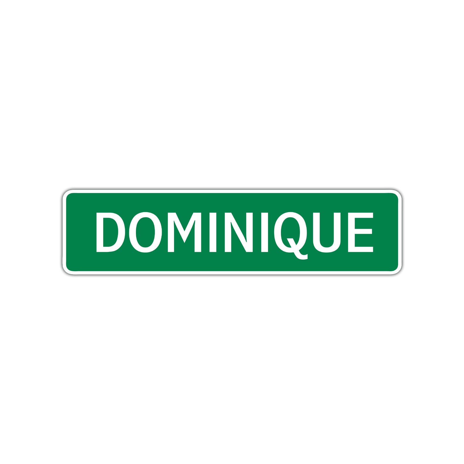 Dominique Street Sign Children Name Room Plate - Sign Fever