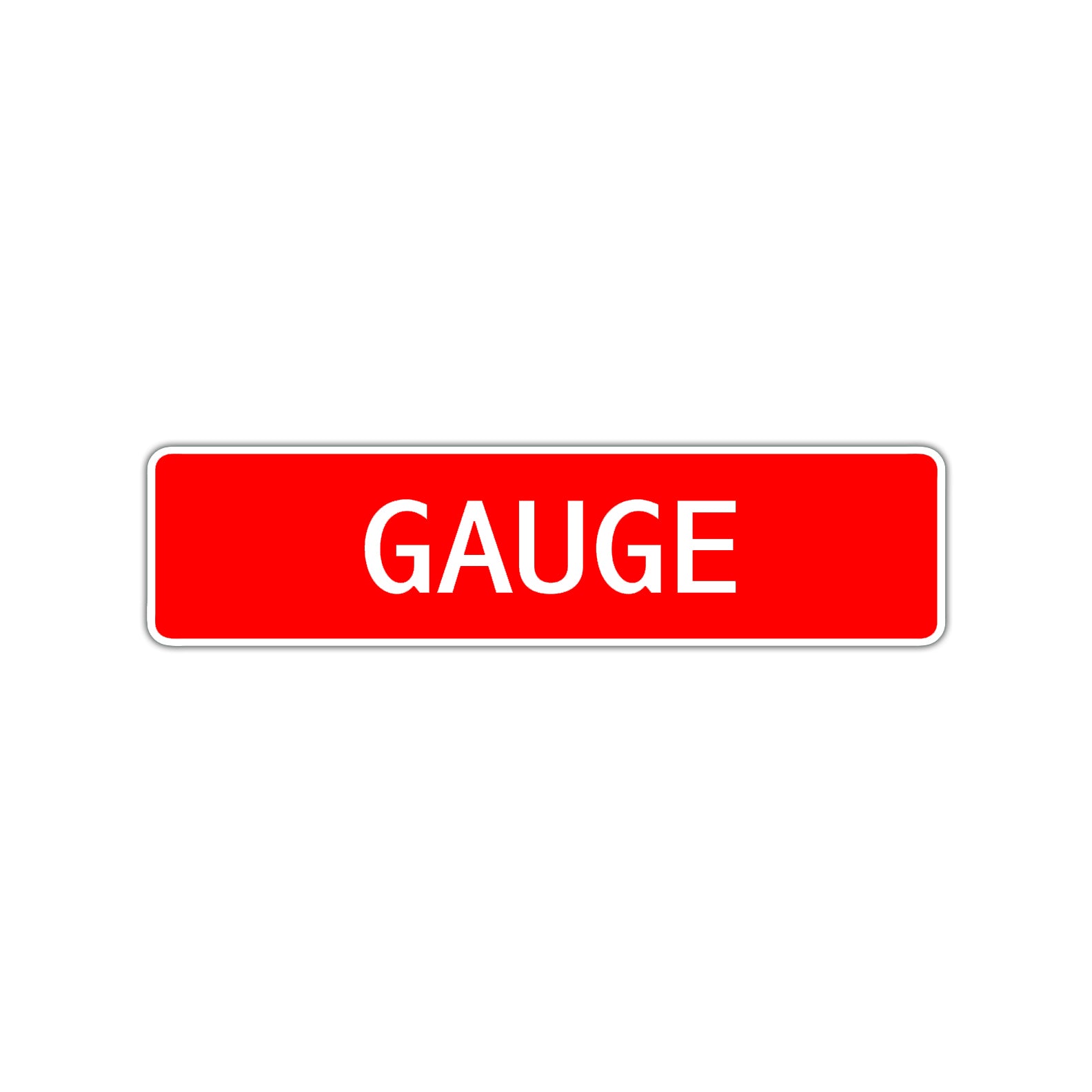Gauge Street Sign Children Name Room Plate - Sign Fever