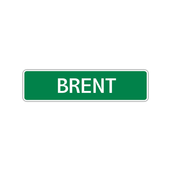 Brent Street Sign Children Name Room Plate - Sign Fever