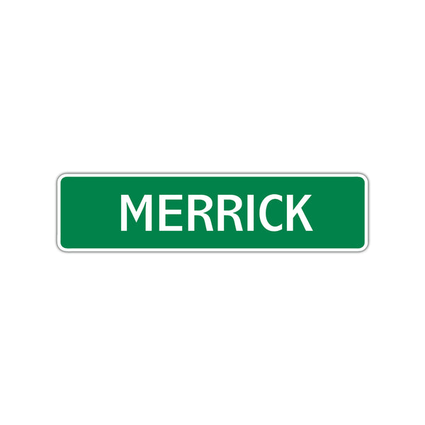 Merrick Street Sign Children Name Room Plate - Sign Fever