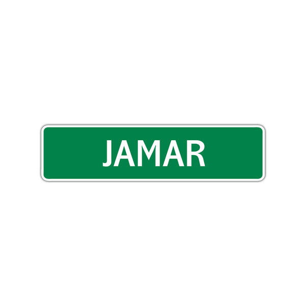 Jamar Street Sign Children Name Room Plate - Sign Fever