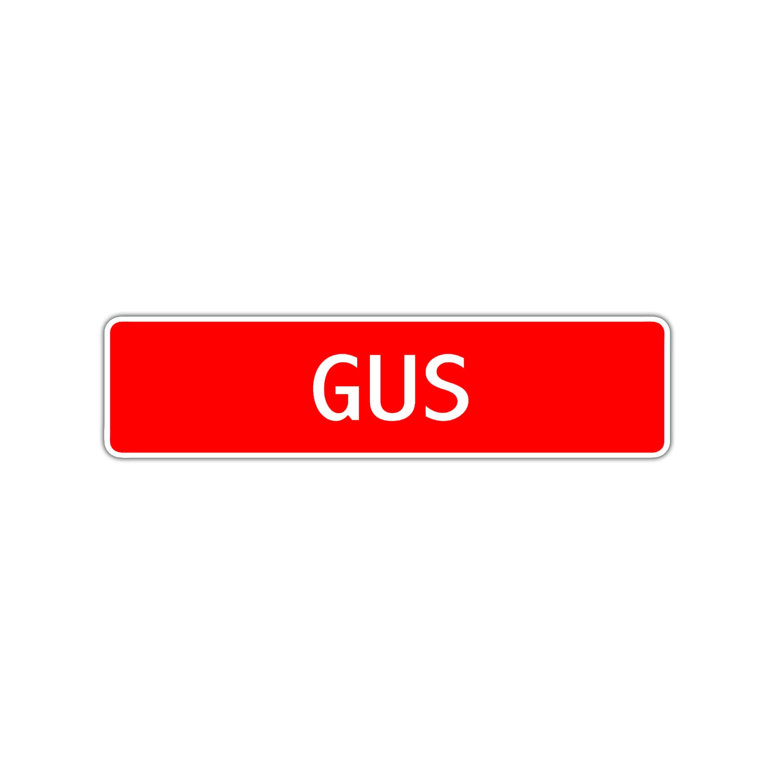 Gus Street Sign Children Name Room Plate - Sign Fever