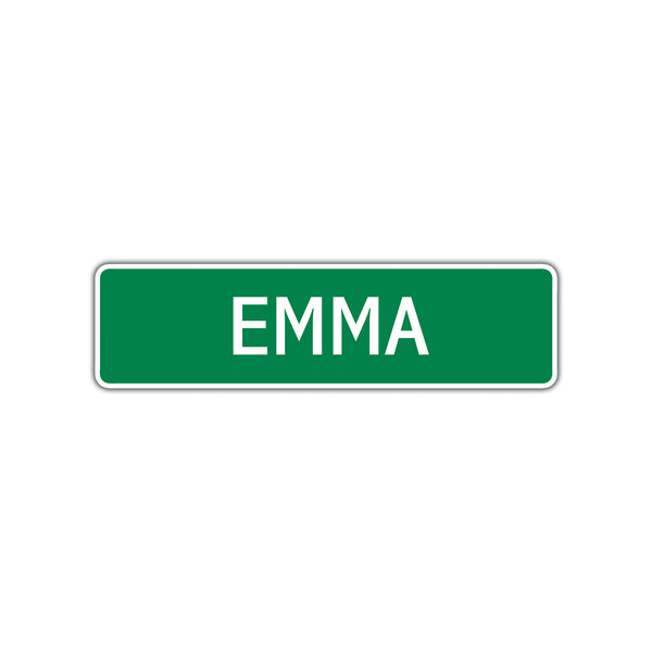 Emma Street Sign Children Name Room Plate - Sign Fever