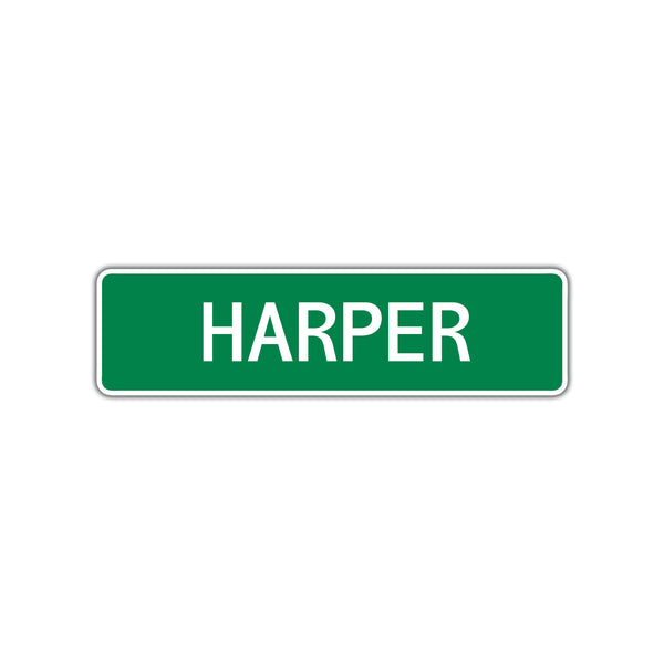 Harper Street Sign Children Name Room Plate - Sign Fever