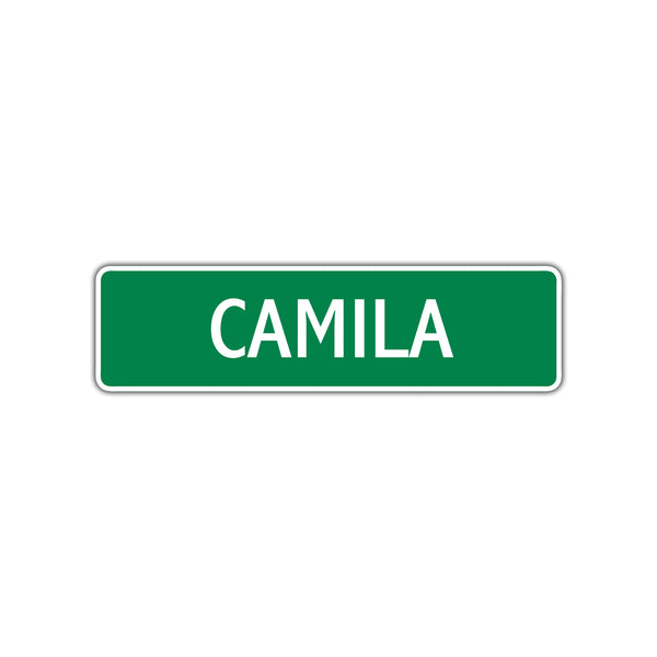 Camila Street Sign Children Name Room Plate - Sign Fever