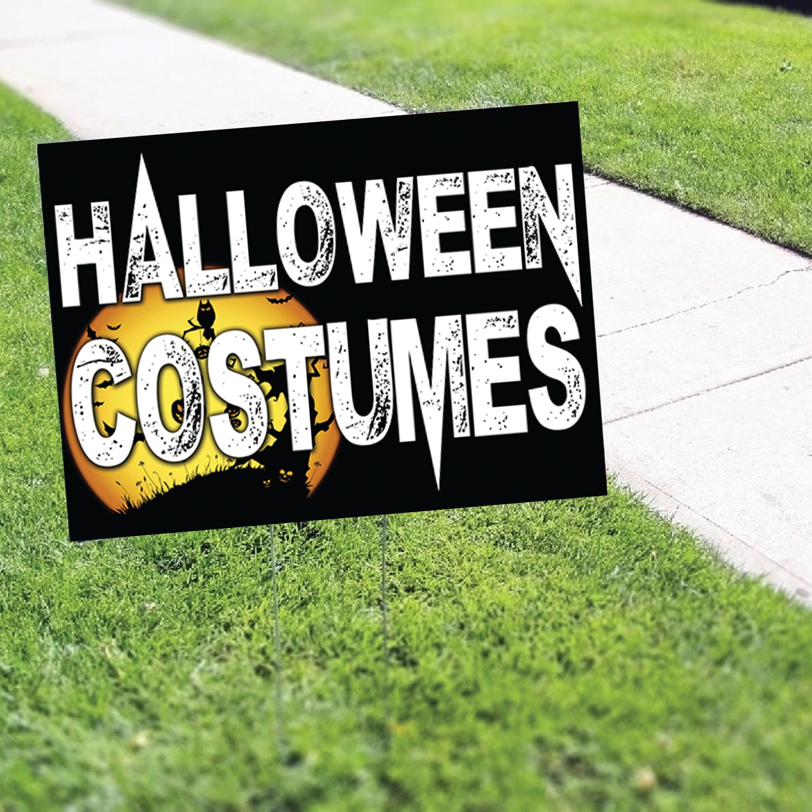 Halloween Costumes Coroplast Yard Sign - Sign Fever