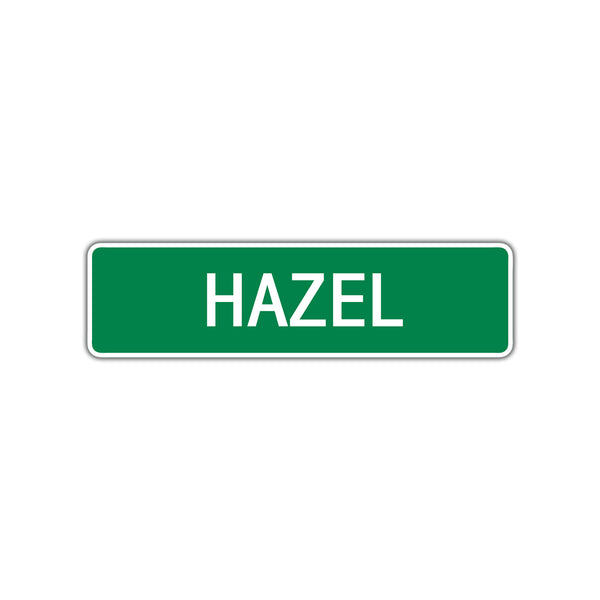 Hazel Street Sign Children Name Room Plate - Sign Fever