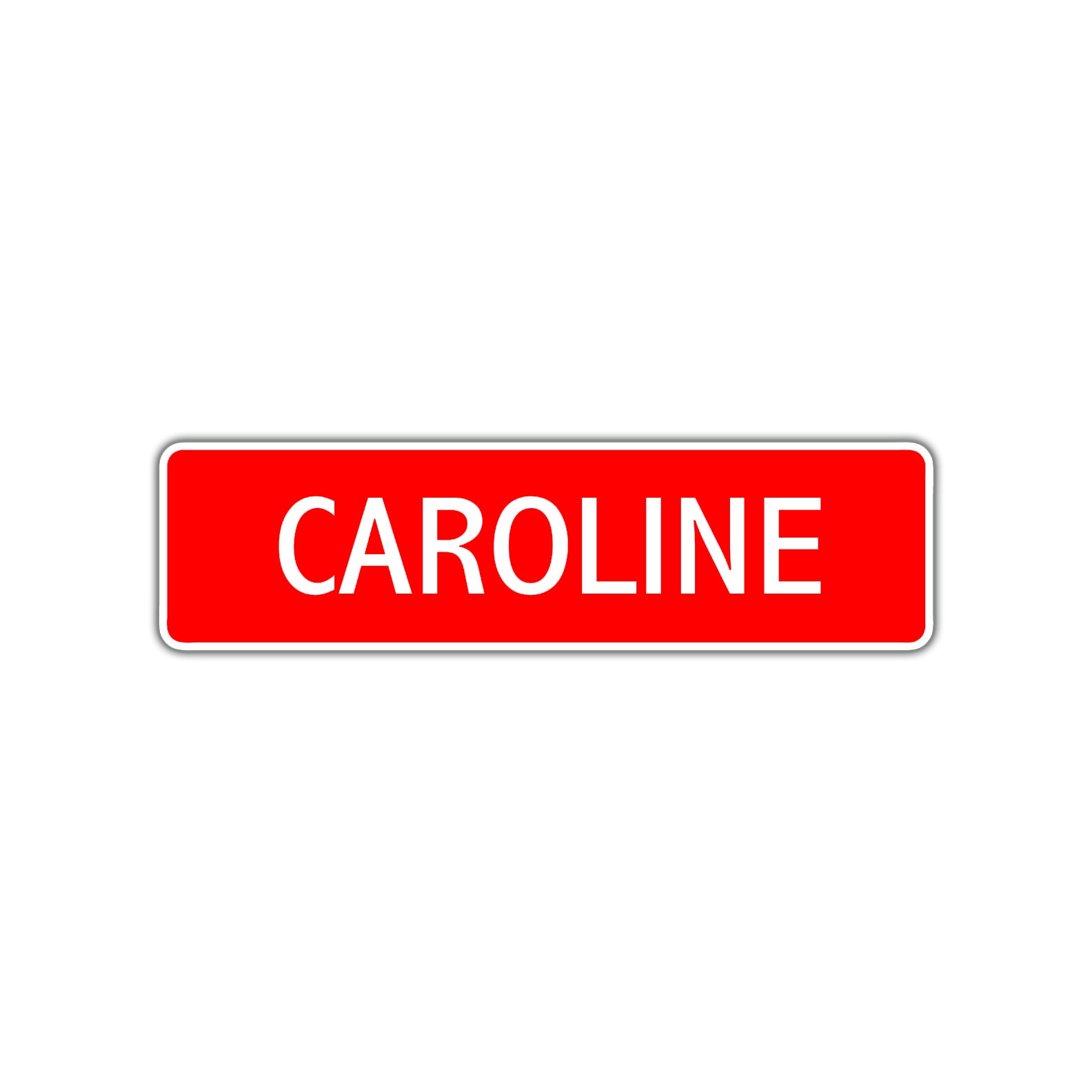 Caroline Street Sign Children Name Room Plate - Sign Fever