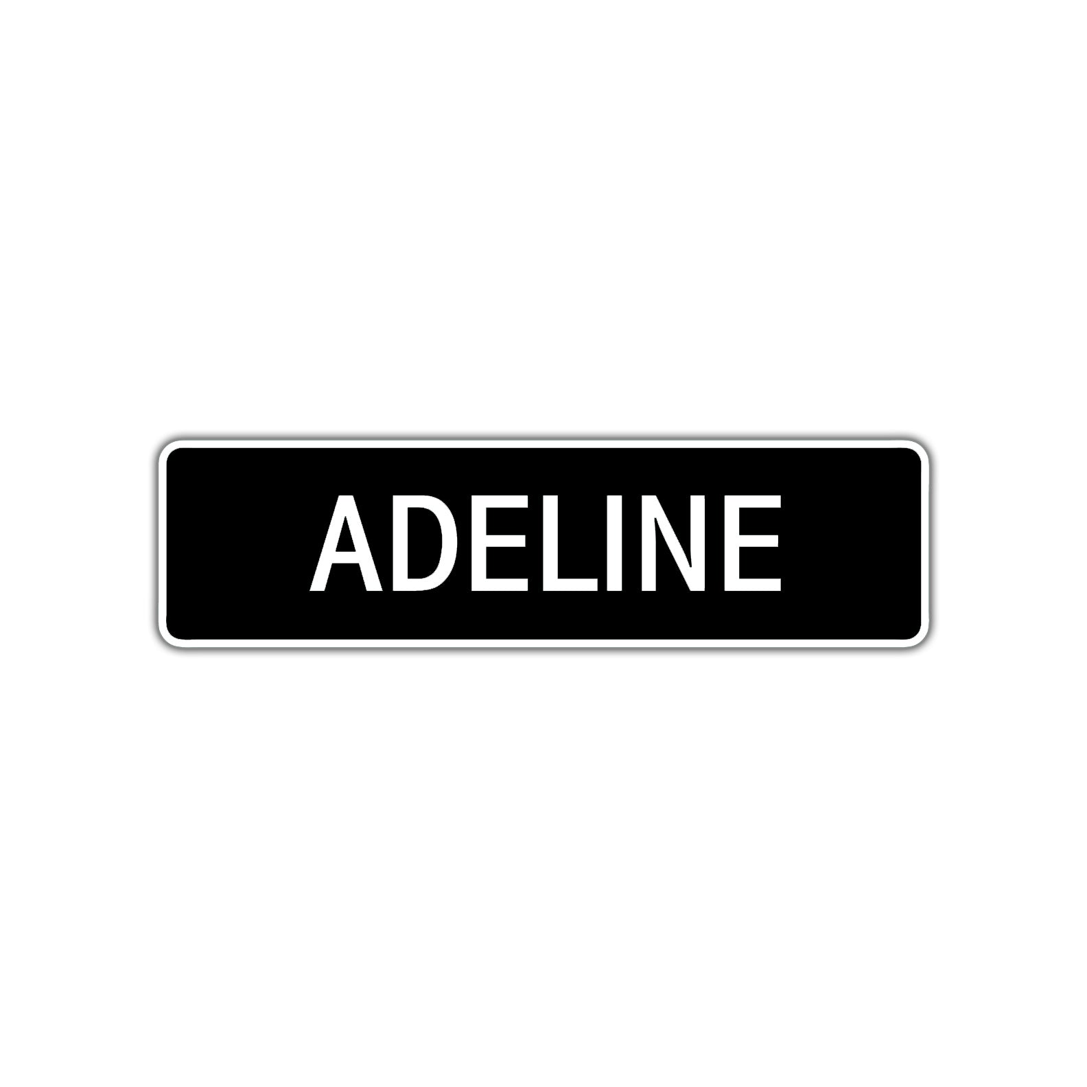 Adeline Street Sign Children Name Room Plate - Sign Fever