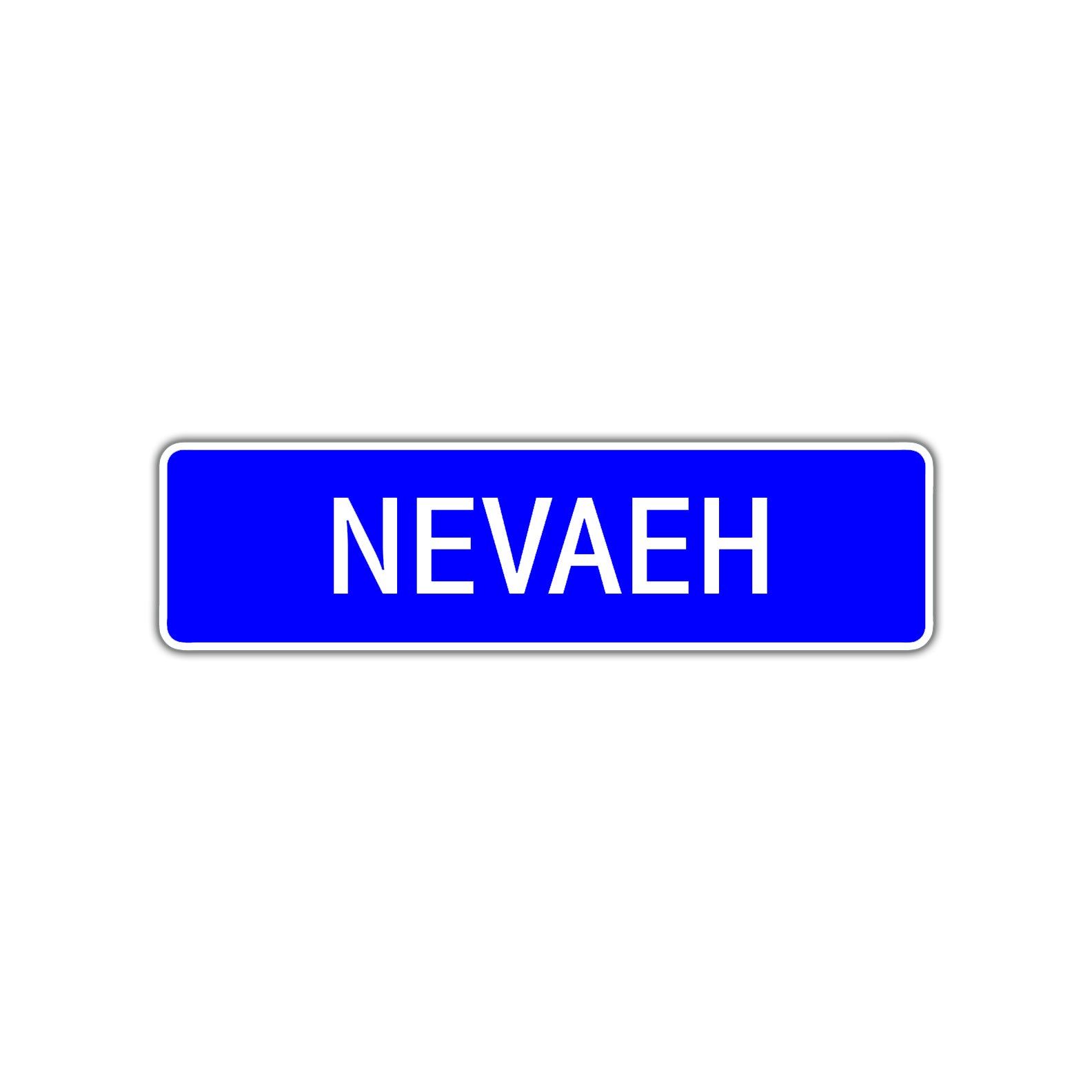 Nevaeh Street Sign Children Name Room Plate - Sign Fever