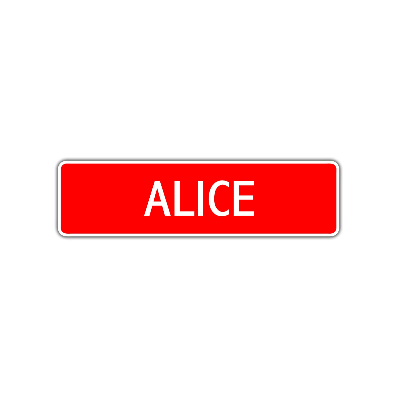 Alice Street Sign Children Name Room Plate - Sign Fever
