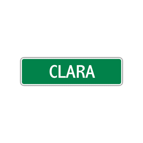 Clara Street Sign Children Name Room Plate - Sign Fever