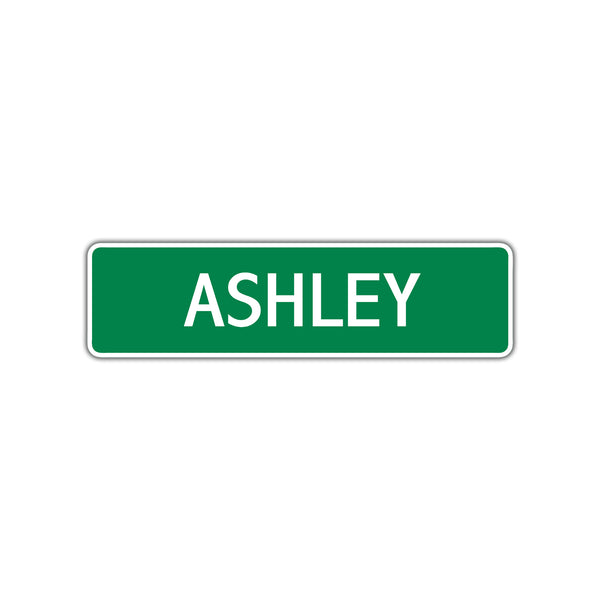 Ashley Street Sign Children Name Room Plate - Sign Fever
