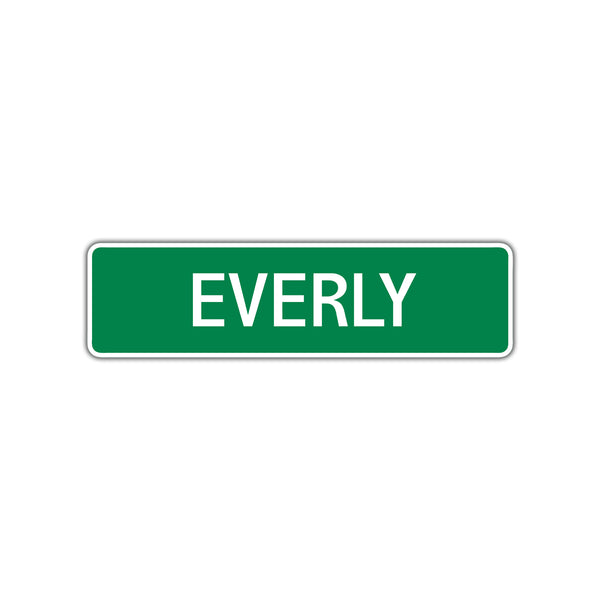 Everly Street Sign Children Name Room Plate - Sign Fever