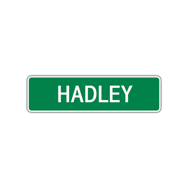 Hadley Street Sign Children Name Room Plate - Sign Fever