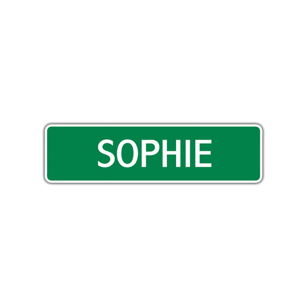 Sophie Street Sign Children Name Room Plate - Sign Fever
