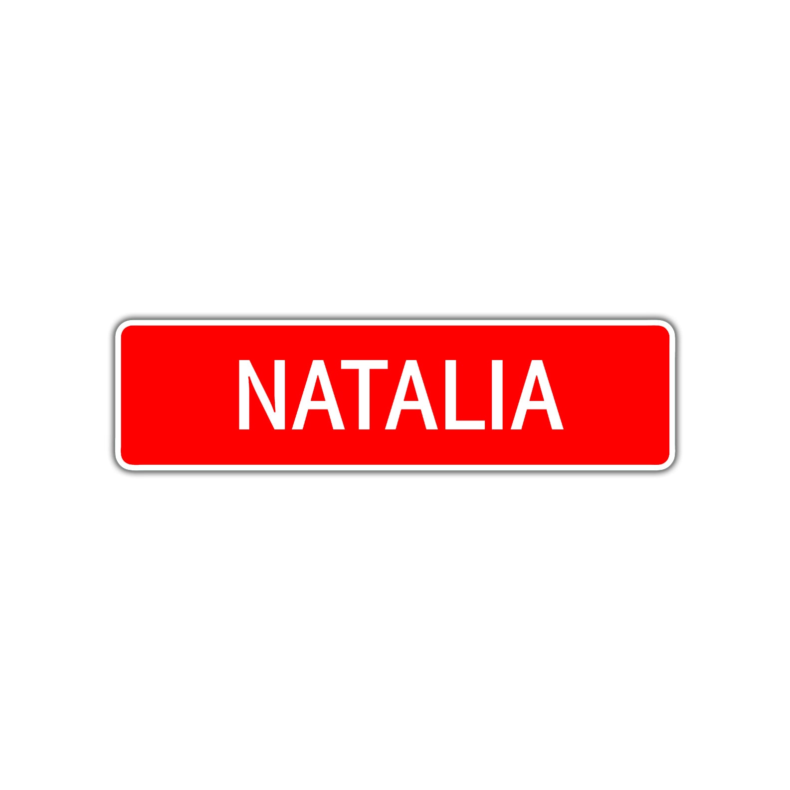 Natalia Street Sign Children Name Room Plate - Sign Fever