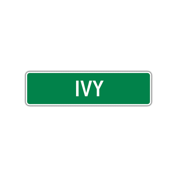 Ivy Street Sign Children Name Room Plate - Sign Fever