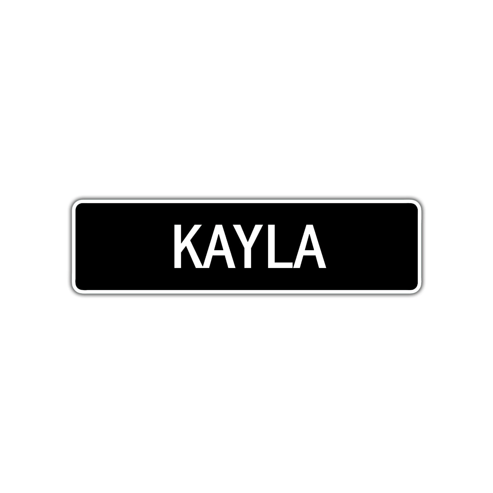 Kayla Street Sign Children Name Room Plate - Sign Fever