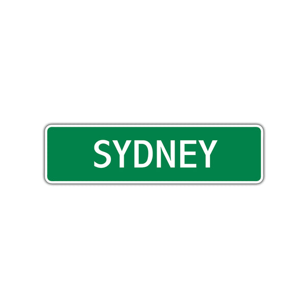 Sydney Street Sign Children Name Room Plate - Sign Fever