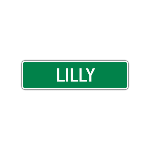 Lilly Street Sign Children Name Room Plate - Sign Fever