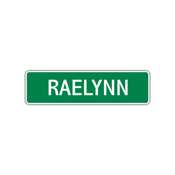 Raelynn Street Sign Children Name Room Plate - Sign Fever