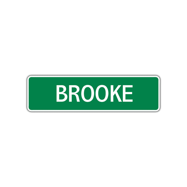 Brooke Street Sign Children Name Room Plate - Sign Fever