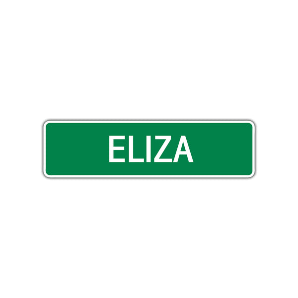 Eliza Street Sign Children Name Room Plate - Sign Fever