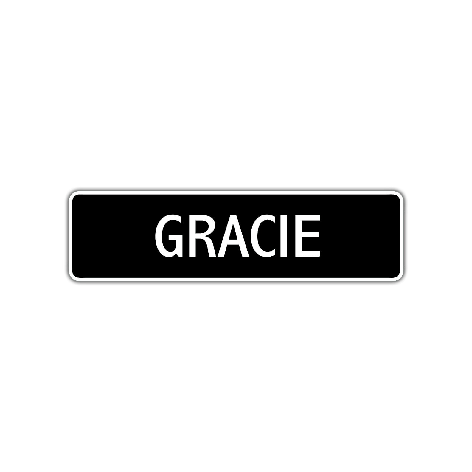 Gracie Street Sign Children Name Room Plate - Sign Fever