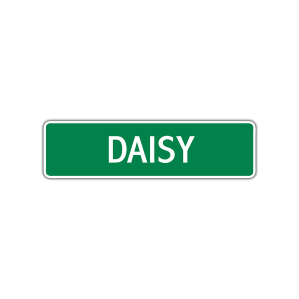 Daisy Street Sign Children Name Room Plate - Sign Fever