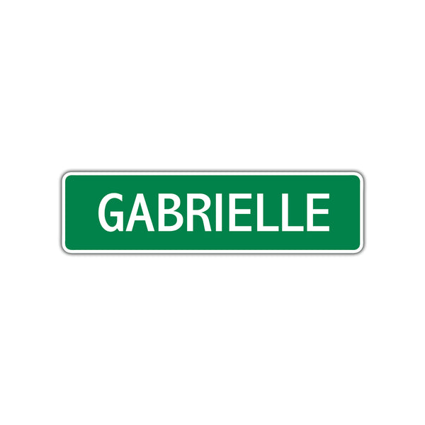 Gabrielle Street Sign Children Name Room Plate - Sign Fever