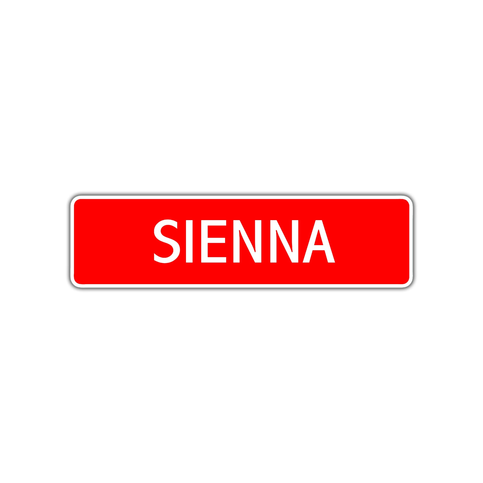 Sienna Street Sign Children Name Room Plate - Sign Fever