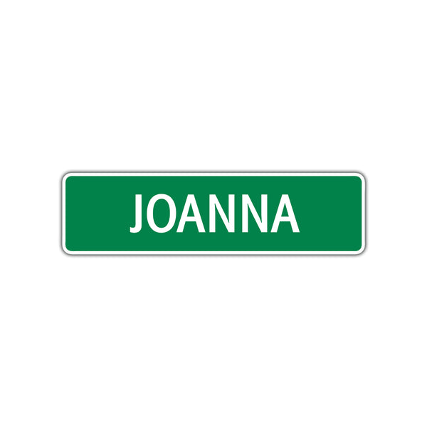 Joanna Street Sign Children Name Room Plate - Sign Fever