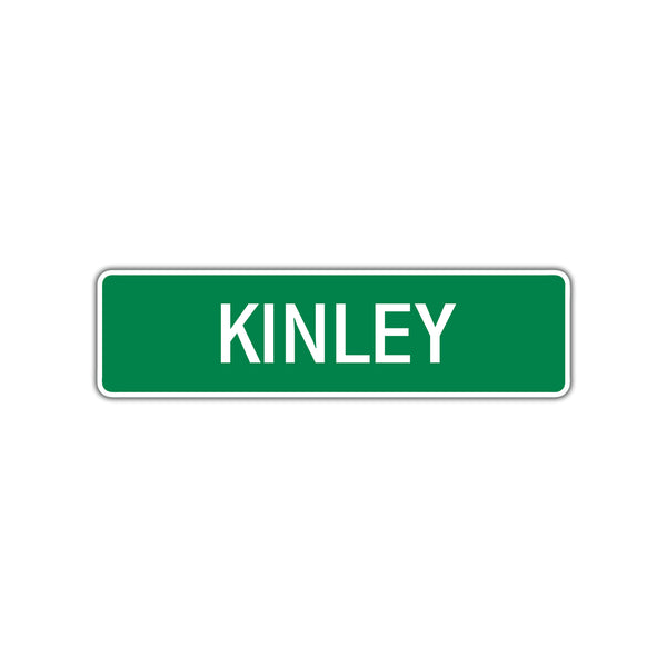 Kinley Street Sign Children Name Room Plate - Sign Fever