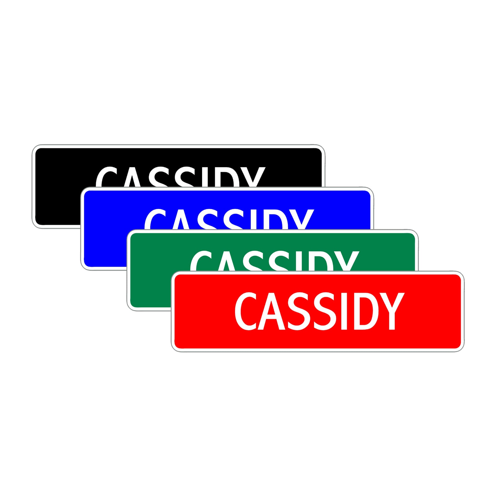 Cassidy Street Sign Children Name Room Plate - Sign Fever