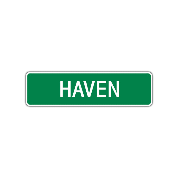 Haven Street Sign Children Name Room Plate - Sign Fever