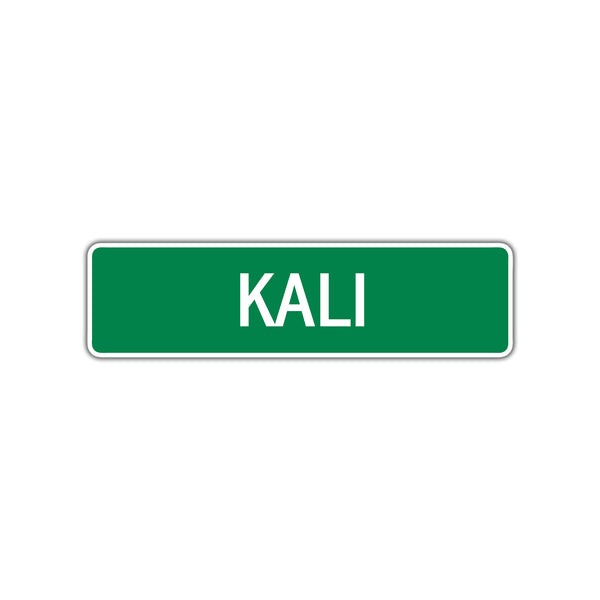 Kali Street Sign Children Name Room Plate - Sign Fever