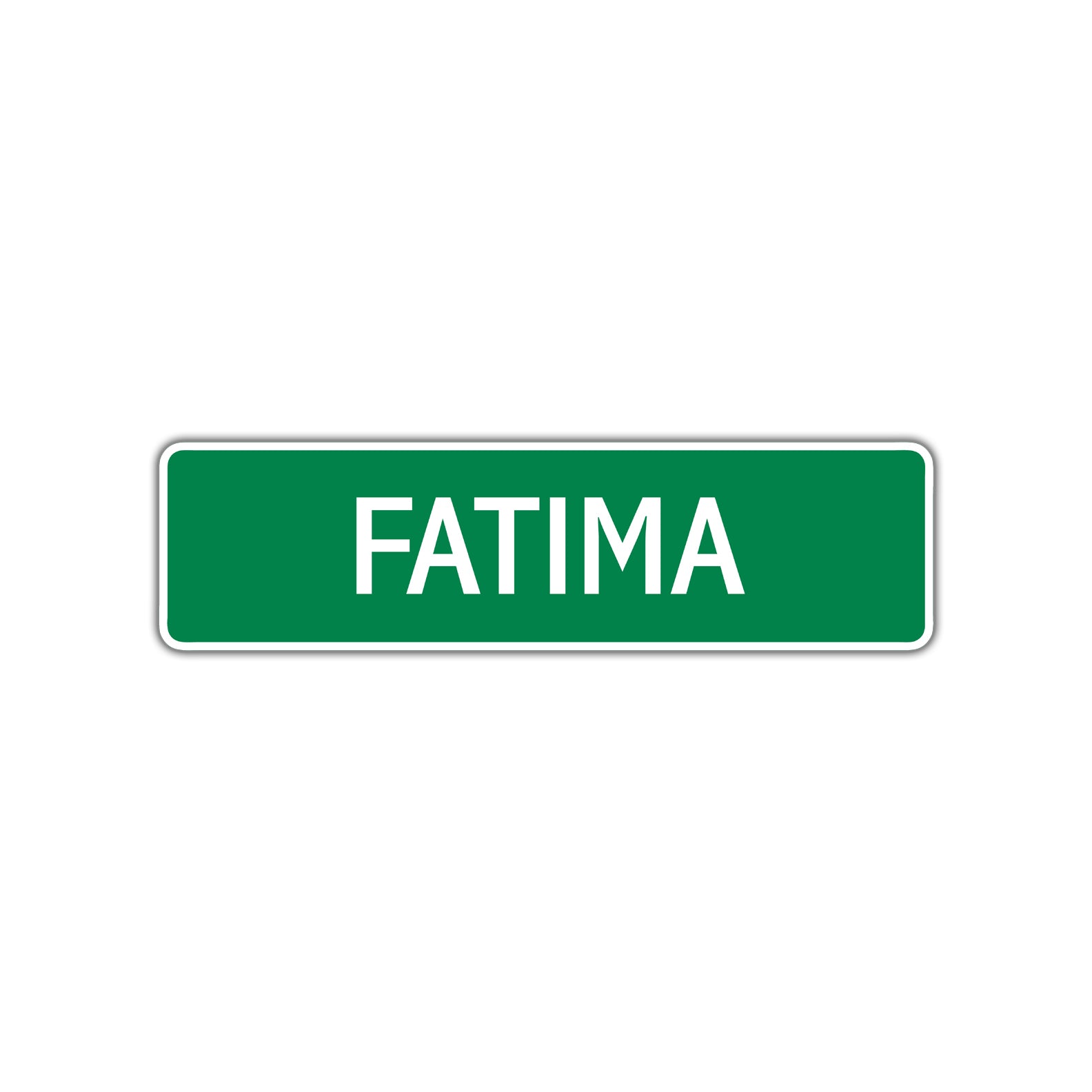 Fatima Street Sign Children Name Room Plate - Sign Fever