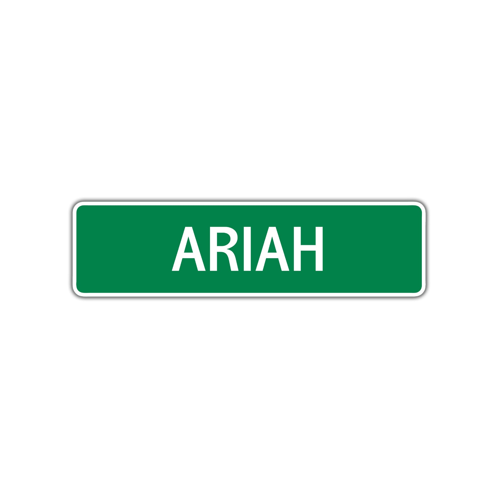 Ariah Street Sign Children Name Room Plate - Sign Fever