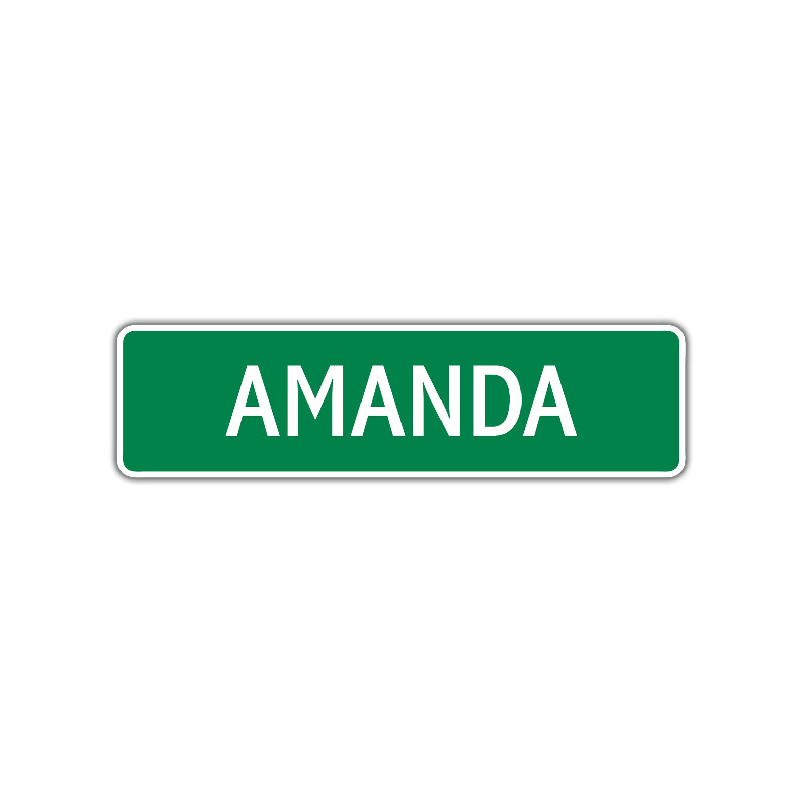 Amanda Street Sign Children Name Room Plate - Sign Fever