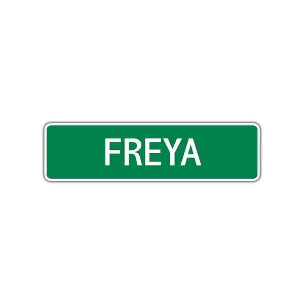 Freya Street Sign Children Name Room Plate - Sign Fever
