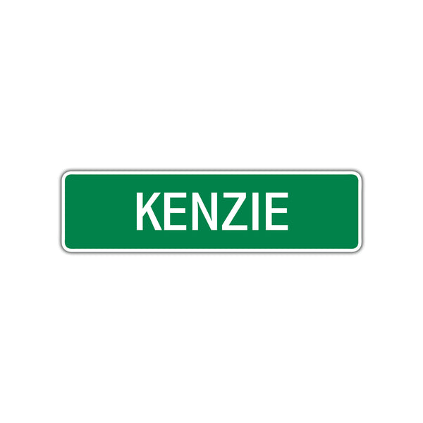 Kenzie Street Sign Children Name Room Plate - Sign Fever