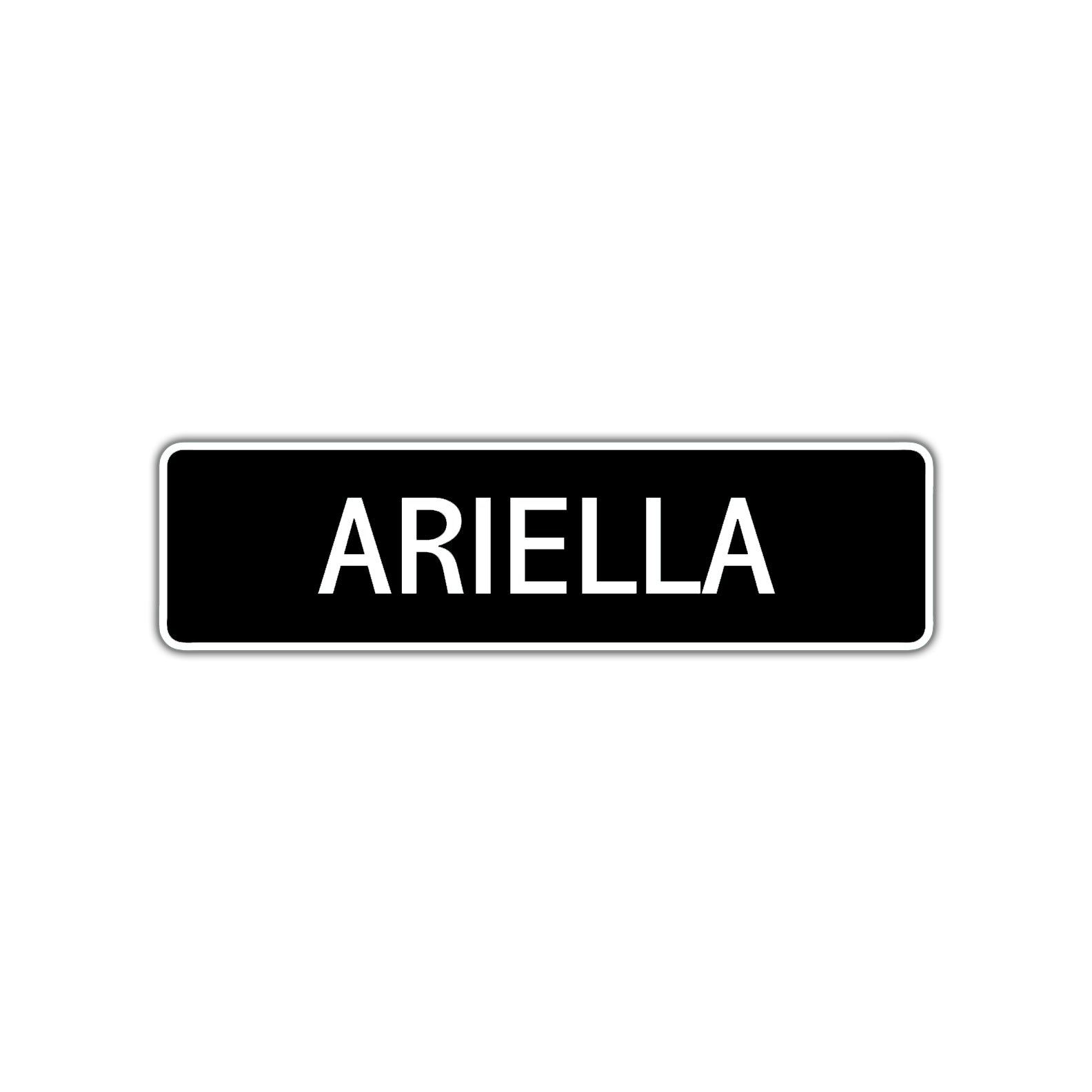 Ariella Street Sign Children Name Room Plate - Sign Fever